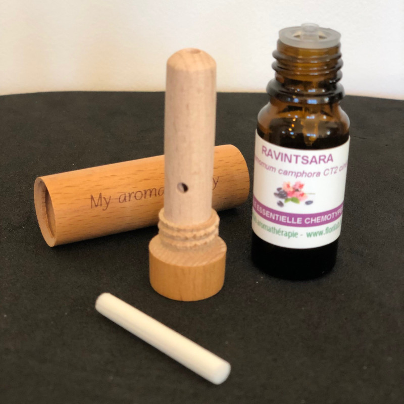 Stick inhalateur d'huiles essentielles en bois